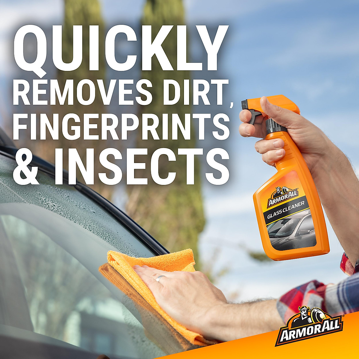 Liquid Auto Glass Cleaner by Armor All, Glass Cleaners for Cars, Trucks, 22 Fl Oz Each