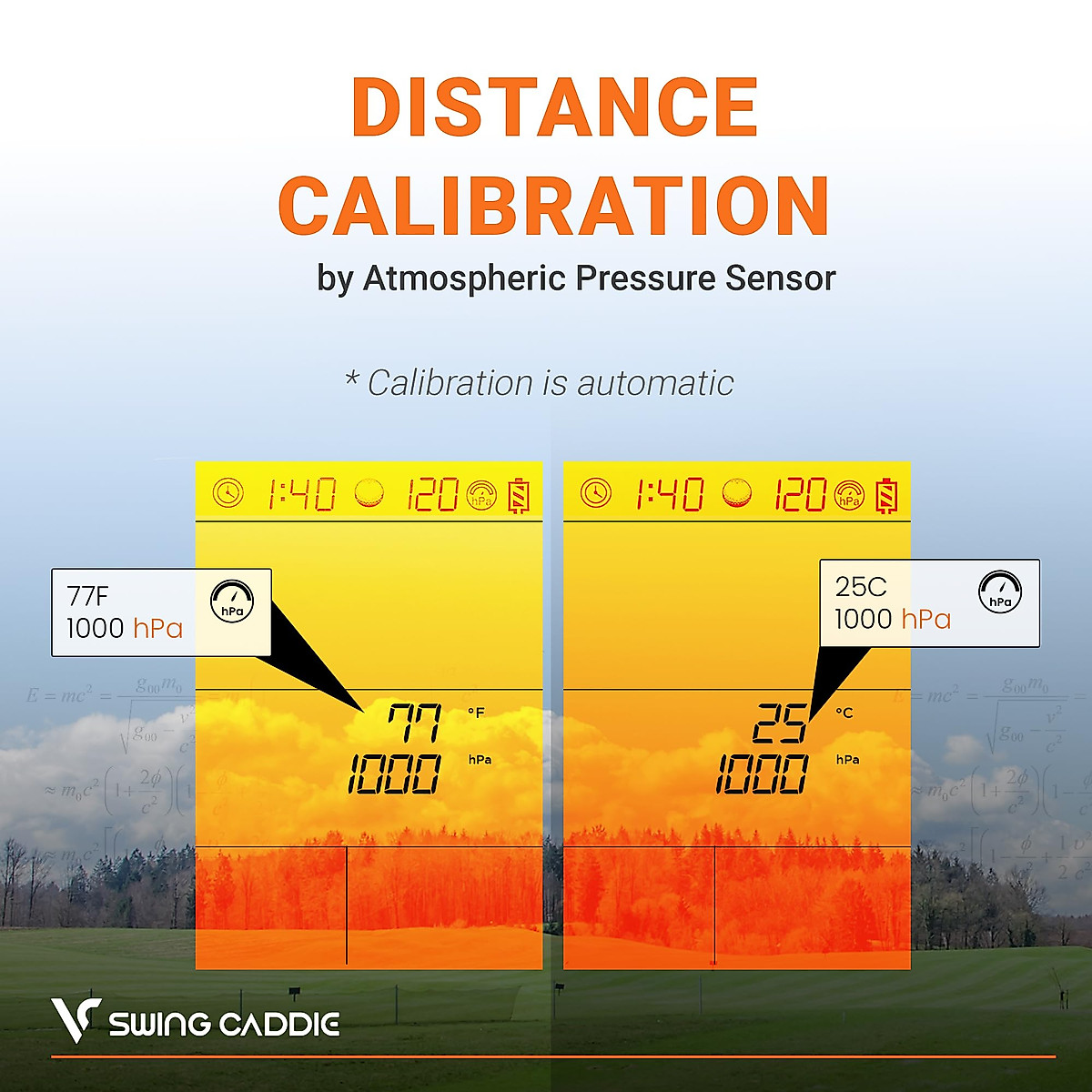 Voice Caddie SC200Plus Portable Golf Launch Monitor and Swing Analyzer with Real-Time Shot Data Tracking - 12-Hour Battery Life