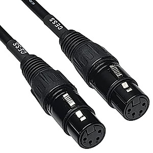 CESS-245-4i Balanced 4-Pin XLR Female to Female, Headphone Audio Coupling/Gender Change Cable, Single (4 Inches)