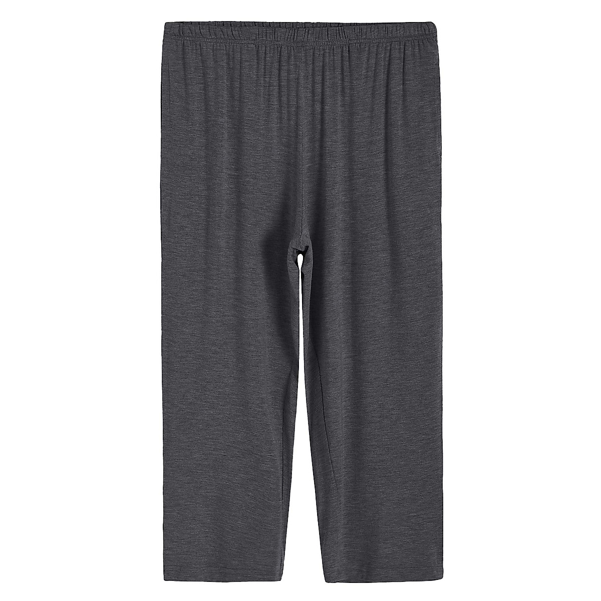 Latuza Women's Summer Pleated Tank Top Capris Pajamas Set 4X DarkGray