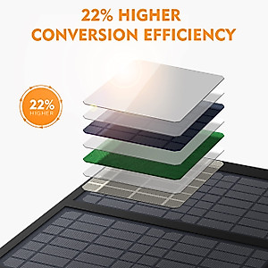 EnginStar 150W Small Solar Generator with 40W Solar Panel, 6 Outputs 42000mAh Portable Charger Power Bank for Outdoor Home Emergency