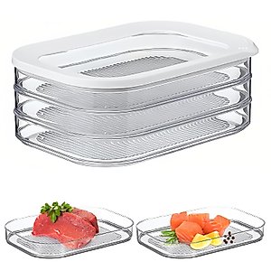 Deli Meat Container for Fridge,Bacon Container for Refrigerator,Lunch Meat Container,Lunch Meat,Fish Slices,Cheese Slices,Bacon