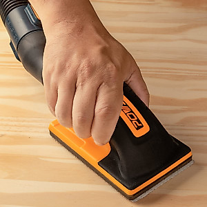 POWERTEC 71743 Dust Collection Hose Attachment and Hand Sander Block Kit w/Ultra Flex Vacuum Adapters, Assorted Grit Oxide Sander Pads