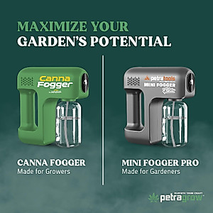 PetraTools Mini Fogger Pro - Two Sprayer Bottle, Mini Fogger Machine, Plant Atomizer, Fogger for Plants, Water Mister Sprayer for Pest Control for Indoor Plants & Outdoor Plants (Includes 2nd Bottle)