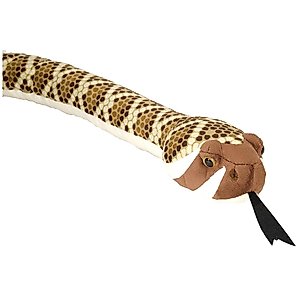Wild Republic Snake Plush, Stuffed Animal, Plush Toy, Gifts for Kids, Western Diamondback 70"