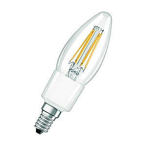 OSRAM LED lamp/Base: E14 / Warm White / 2700 K / 6 W/Replacement for 60 W Incandescent Bulb/PARATHOM Retrofit Classic B [Energy Efficiency Class A++] / Pack of 10
