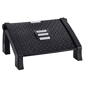 Adjustable Height Foot Rest with Massage Surface for Under Desk, 6 Height Adjustable Foot Stool for Desk at Work for Home, Office
