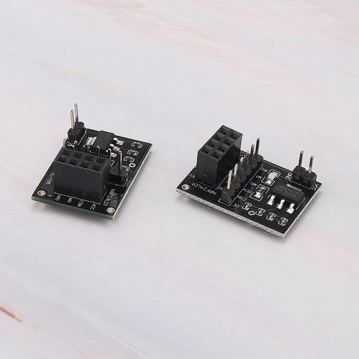 Black Socket Adapter Board for 8PIN NRF24L01 Wireless Module Pack of 5