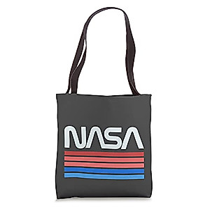 60s 70s Vintage Retro NASA Worm Logo Vintage NASA gift idea Tote Bag