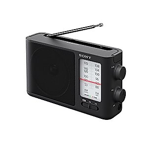 Sony ICF-506 Analog Tuning Portable FM/AM Radio, Black, 2.14 lb