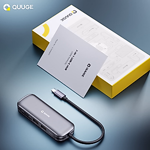 USB C Hub Multiport Adapter with 8K@30Hz / 4K@120Hz HDMI, 7 in 1 40Gbps USB C Docking Station for Laptop [100W PD, 10Gbps Data, 2.5G Ethernet, TF/SD 3.0] Compatible with MacBook Pro Air HP Dell More