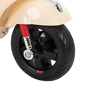Huffy Kids Battery 6V Ride-On Vespa Scooter Beige