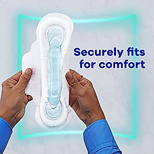 Always Maxi Pads Size 4 Overnight Absorbency Unscented with Wings, 33 Count