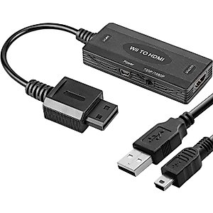 RGEEK Wii Hdmi Adapter 1080p Wii to Hdmi with High Speed HDMI Cable Support for All Wii Display Modes