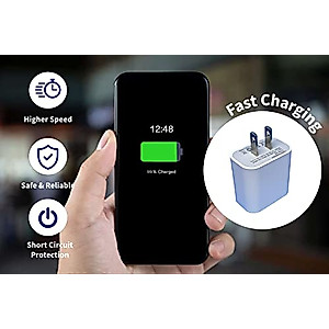 USB C Charger - 20W PD Fast Charging Block Compatible with iPhone 13 12 11 X XR Xs Pro (max/Pro/Mini), iPad, Samsung, Huawei, Xiaomi, Oppo, Vivo - White
