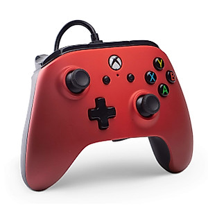 Power A Enhanced Wired Controller for Xbox One & Windows 10 - Red
