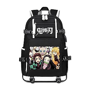 GO2COSY Anime Demon Slayer Kimetsu no Yaiba Backpack Daypack Student Bag School Bag Bookbag