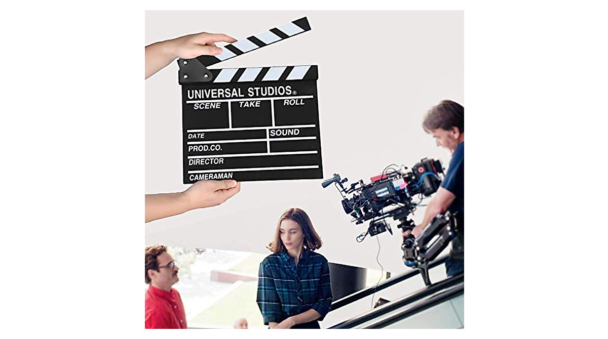 Movie Film Clap Board 12x11 Hollywood Wooden Clapper Board for Filmmaking