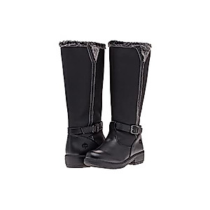 totes Women's Esther Snow Boot, Black, 10