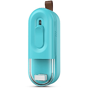 Mini Bag Sealer, Handheld Heat Vacuum Sealer, 2 in 1 Heat Sealer with Cutter and Lanyard for Chips Plastic Bags Food Storage and Snacks Keep Fresh Portable Re-sealer.