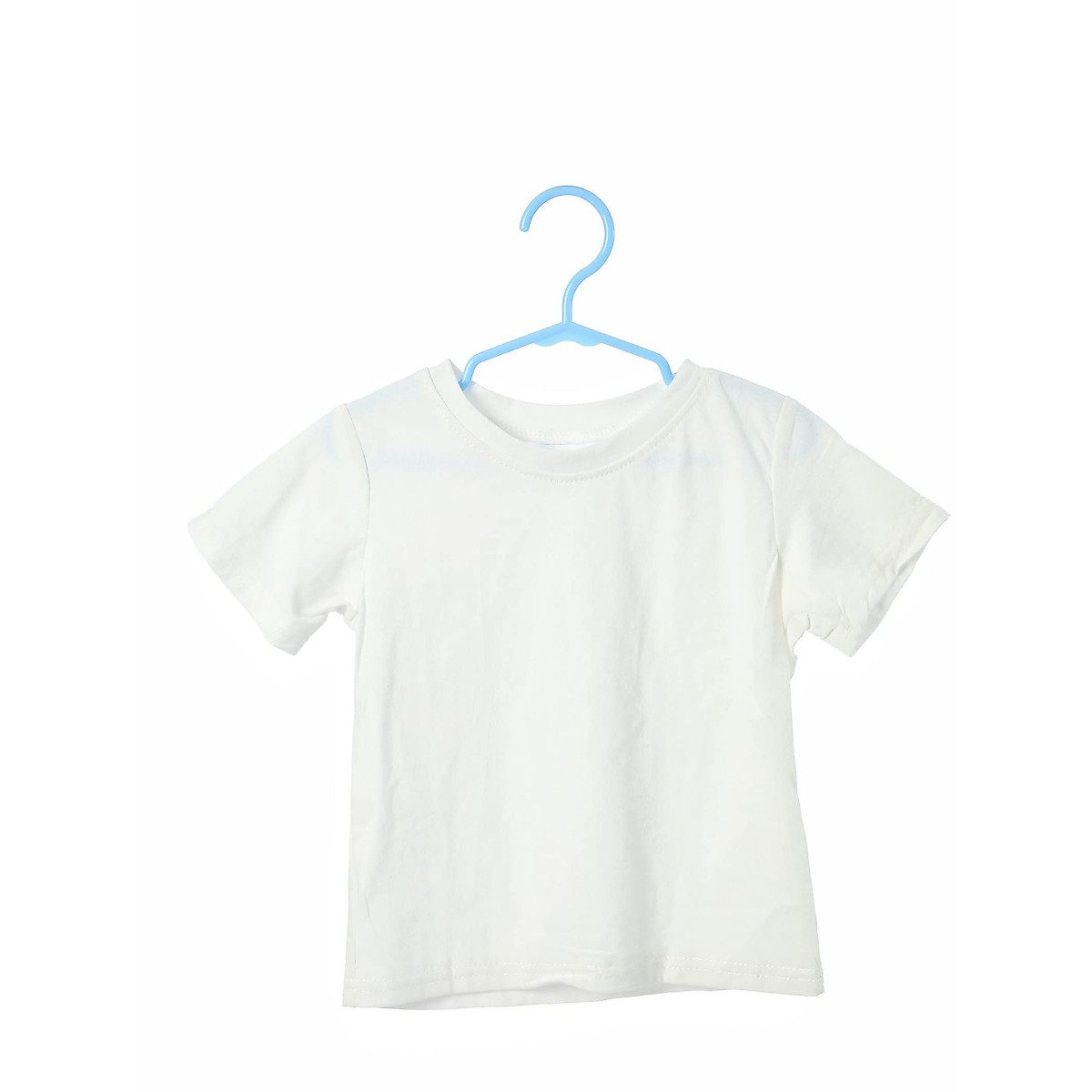 VIIBASE 20-Piece White Baby Nursery Closet Hangers, Non-Slip Laundry Infant Pant Hanger for Newborn Clothes Gift, Ultra-Thin Plastic Hanger for Girl Boy Toddler