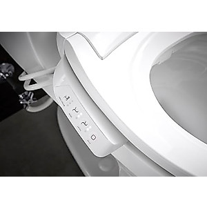 KOHLER 18751-0 PureWash E525 Elongated Warm Water Bidet Toilet Seat, Electric Bidets for Existing Toilets, Adjustable Bidet Sprayer, White