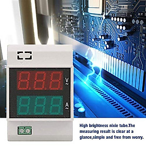 YWBL-WH Ammeter,Power Meter Digital Energy Meter LED Active Multi-Functional Power Meter for Measuring The AC Voltage and Current Din Rail with LED Display(AC80-300/100A)