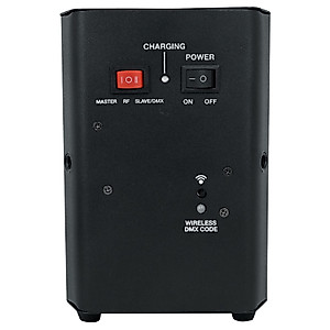 5 Rockville RF Wedge Black RGBWA+UV Battery Wireless DMX DJ Up Lights+RF Remotes