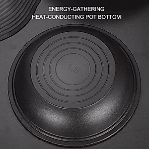 Hand Made Tagine Pot, Moroccan Tajine Ceramic Pots Cookware with Cone-Shaped Closed Lid and Wooden Board for Cooking and Stew Casserole Slow Cooker(28cm)