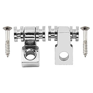 Musiclily Vintage Roller Guitar String Tree Guides Retainer for Fender Strat Stratocaster Tele Telecaster Electric Guitar, Chrome(Pack of 4)