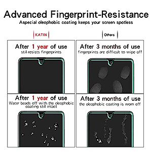 KATIN [2-Pack] Screen Protector For Samsung Galaxy A71 5G, Galaxy A71 5G UW, Galaxy A71 4G Tempered Glass, Anti Scratch, Bubble Free, Support Fingerprint Scan, Easy to Install, Case Friendly