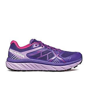 SCARPA Women's Spin Infinity GTX Waterproof Gore-Tex Trail Shoes for Hiking and Trail Running - Deep Blue/Lavender - 9-9.5