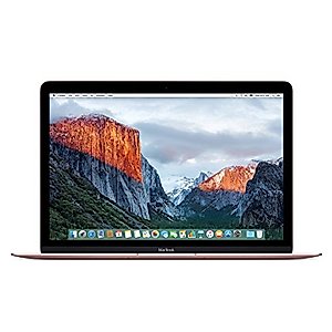 Apple MacBook (MMGL2LL/A) 256GB 12-inch Retina Display (2016) Intel Core M3 Tablet - Rose Gold (Renewed)