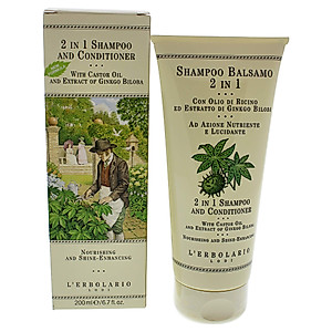 L'Erbolario 2-In-1 Shampoo And Conditioner - Offers A Gentle Cleansing Action - Ensures Conditioning And Nourishing Effect - With Naturally-Derived Ingredients - Suitable For All Hair Types - 6.7 Oz
