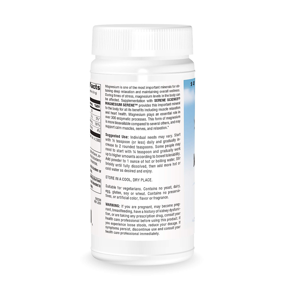 Source Naturals Serene Science Magnesium Serene, Peaceful Body*, Tangerine Flavored - 9 Ounce Powder