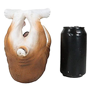 Ebros Lifelike Purebreed Pedigree Canine Adorable American Bulldog Dog Wine Bottle Holder Figurine Statue As Kitchen Wine Cellar Centerpiece Decor Storage Organizer (American Bulldog)