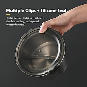 EleganceEssentials Stainless steel food storage containers leak proof & airtight lids for Kitchen,stainless steel bowl,meal prep lunch box,freezer and microwave safe (5-piece)