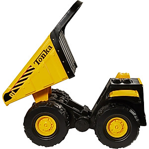 Tonka Toughest Mighty Dump Truck, Yellow, (L x W x H) 12.00 x 19.00 x 10.75 Inches