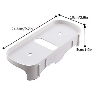 Easy & Eco Life Wall Outlet Shelf Organizer Storage Self Stick On Installation No Drilling No Tools Suitable All US Wall Plate Sizes -Ideal for Cellphones/Razors/Electric Toothbrush