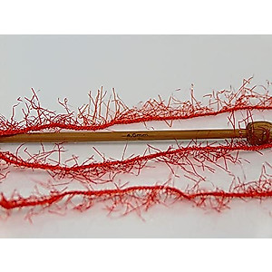 Sparkle Soft Red - Ice Yarns Metallic Lurex Nylon Eyelash Yarn 50gr 153yds