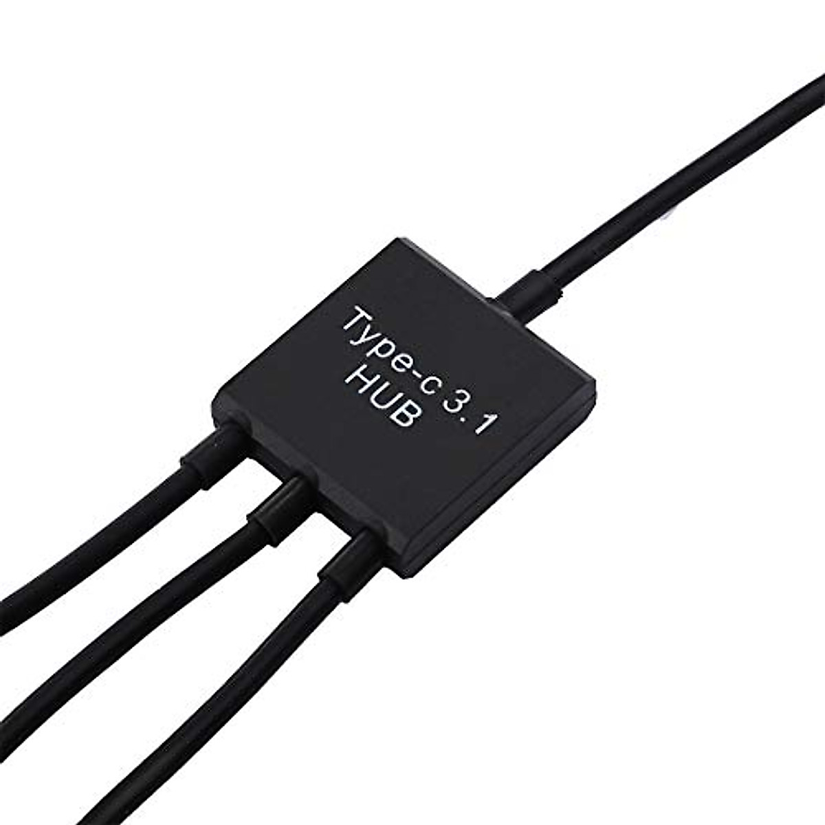 Leya-US Spare Part Portable USB-C/Type-C Male to Dual USB Ports Female + Micro USB Female Mini Cable Hub Splitter Adapter