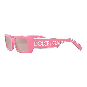 Dolce & Gabbana Women's Narrow Rectangle Sunglasses, Pink, One Size