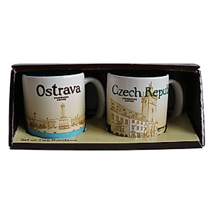 Starbucks Mug Ostrava Set of Tow Demitasse Coffee Czech Republik Kaffee Espresso