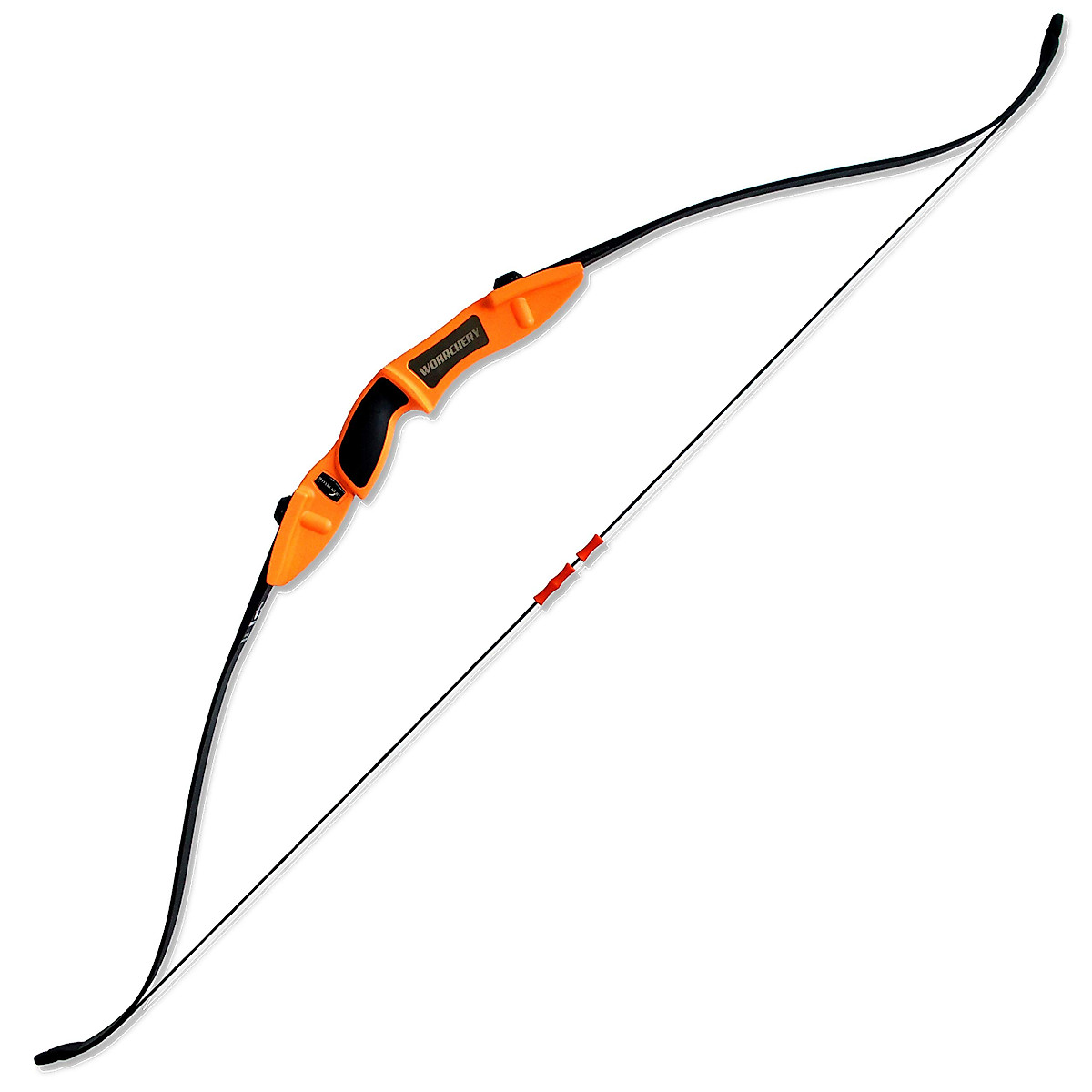 WOARCHERY Combat Archery Takedown Right-Left Handed 25LBS Recurve Bow (Orange)