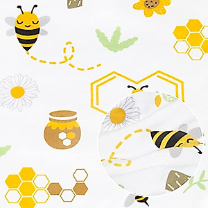 BORITAR Baby Blanket+Baby Security Blanket for Girls Super Soft Double Layer Minky with Dotted Backing for Toddler Infant with Yellow Sunflowers Printed 30 x 40 Inch