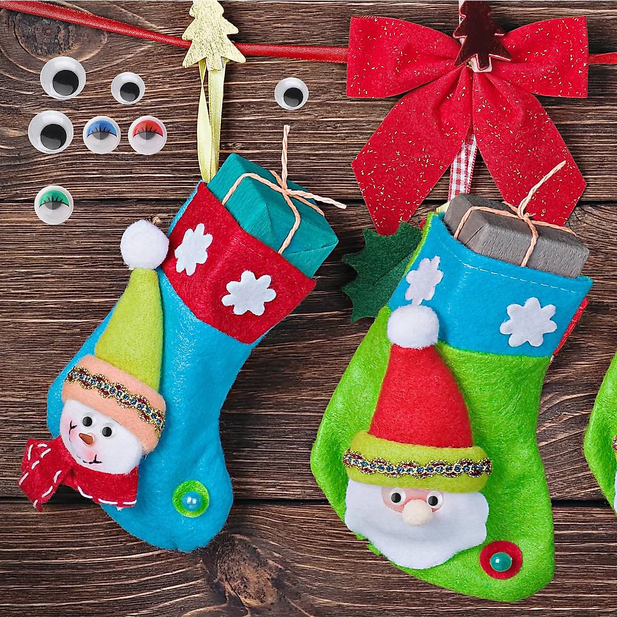 ASTARON 800Pcs 4mm-12mm Googly Eyes Self Adhesive Wiggle Eyes for Art Craft Supplies, Doll Making and Scrapbooking,7 Size