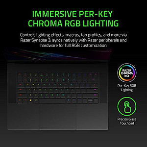 Razer Blade 15 Advanced Gaming Laptop 2020: Intel Core i7-10875H 8-Core, NVIDIA GeForce RTX 2070 Super Max-Q, 15.6” FHD 300Hz, 16GB RAM, 512GB SSD, CNC Aluminum, Chroma RGB Lighting, Thunderbolt 3