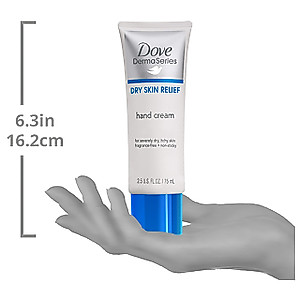 Dove Dermaseries Fragrance-Free Hand Cream for Dry Skin, 2.5 Ounce