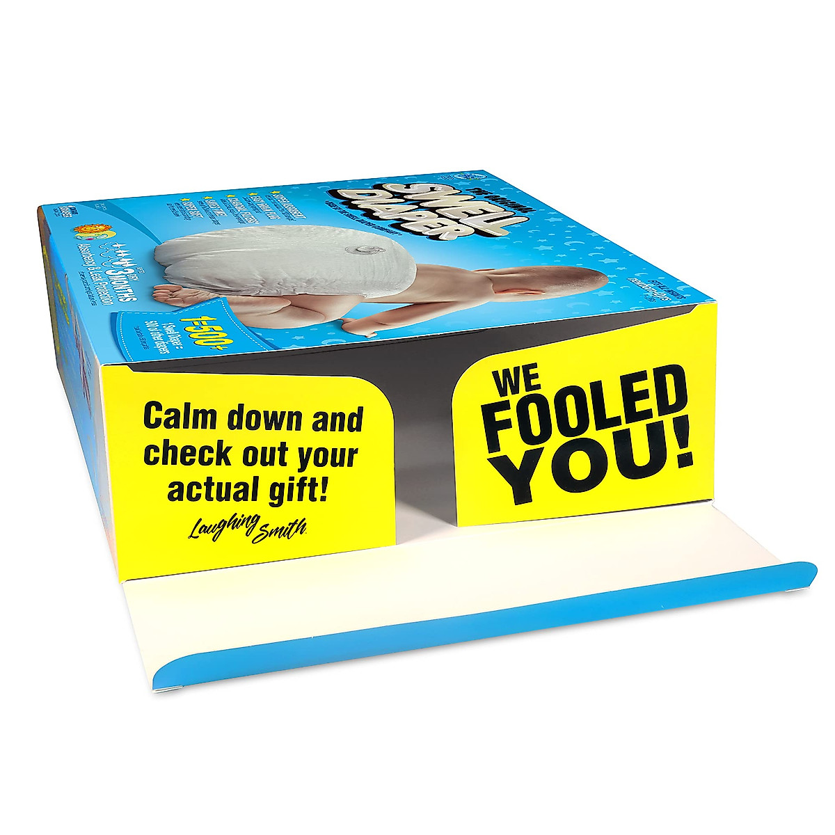 Laughing Smith® Swell Baby Diaper – Prank Gift Box – Gag Gift Boxes for First Time Parents Presents & Funny Hilarious Joke Gift Box to Wrap Your Real Present