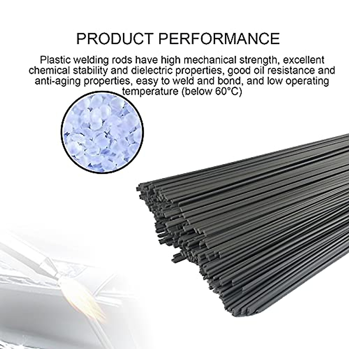 HRTX 11 lb PVC Plastic Welder Rods, Plastic Welding Rods, Double Strand Plastic Rods for Welding Various Chemical Equipment, Machinery, Long 39.37 in,4x2 mm